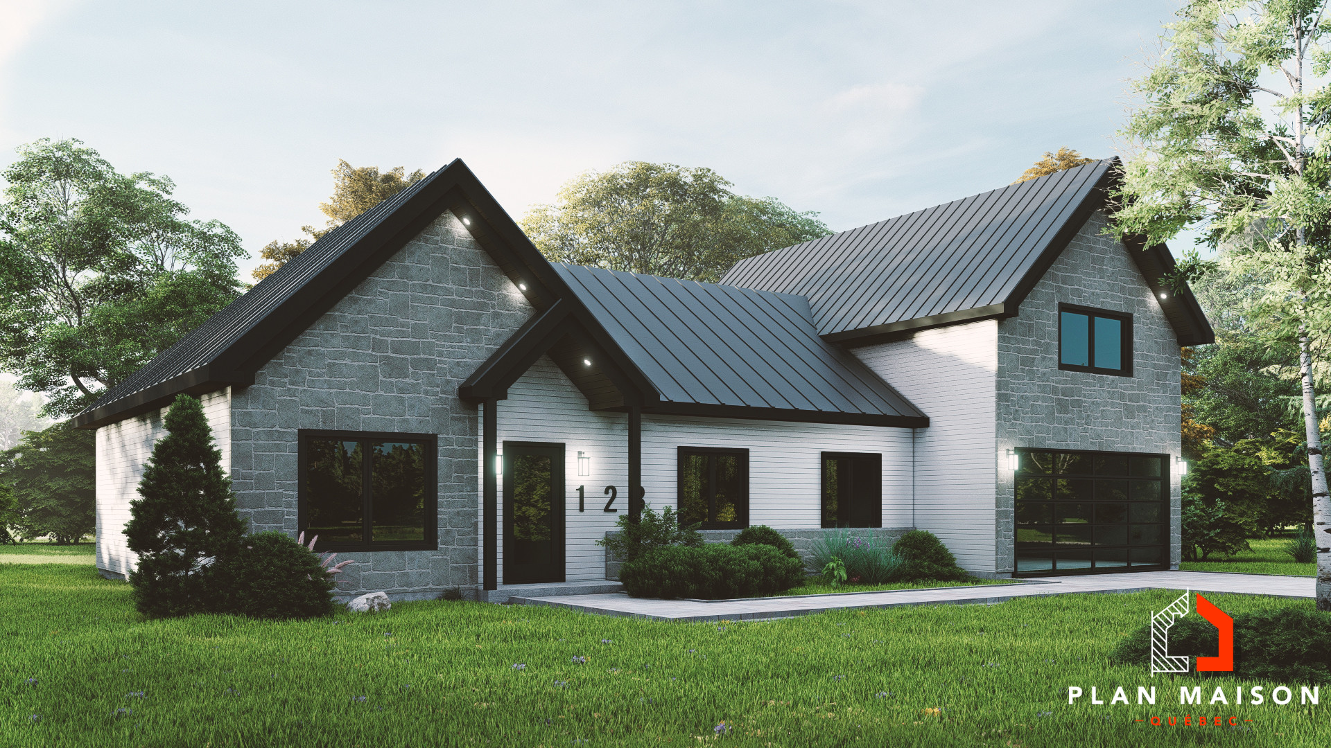 Maison de village avec garage | Plan Maison Québec